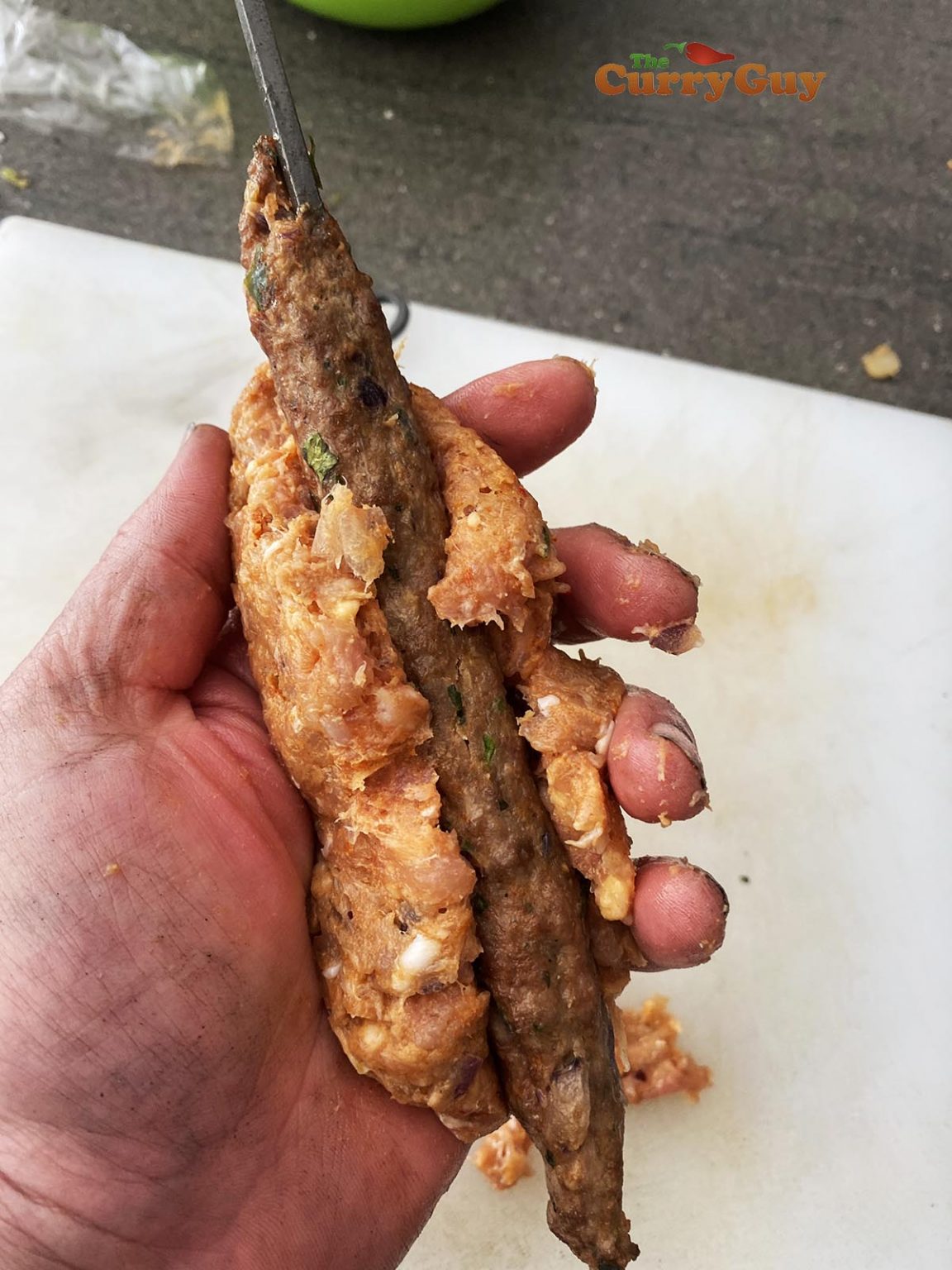 Chicken and Lamb Kebab | Chicken Wrapped Lamb | Curry Guy