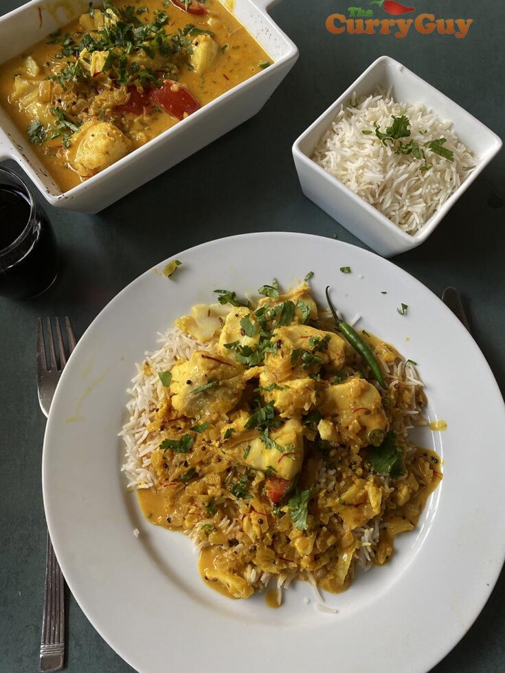 Indian Style Cod Curry With Coconut Recipe | The Curry Guy