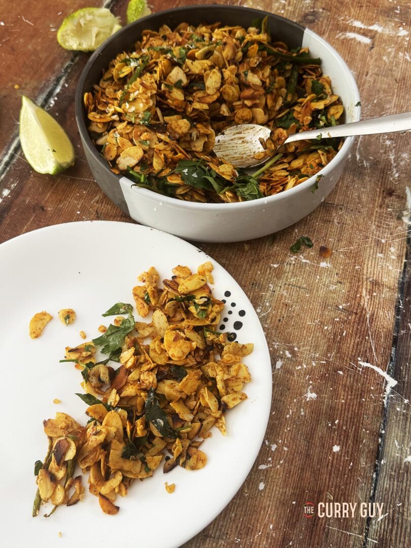Spicy Almonds | Fried Almond Flake Snack | The Curry Guy