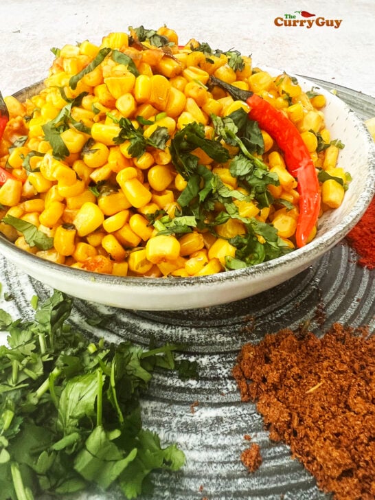Masala Corn | Spicy Indian Corn Recipe | The Curry Guy