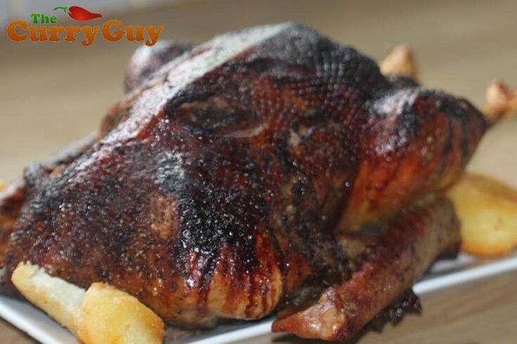 Honey and Spice Roast Goose Recipe | The Curry Guy