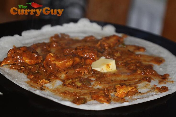 Chicken Dosa | Dosa with Chicken The Curry Guy