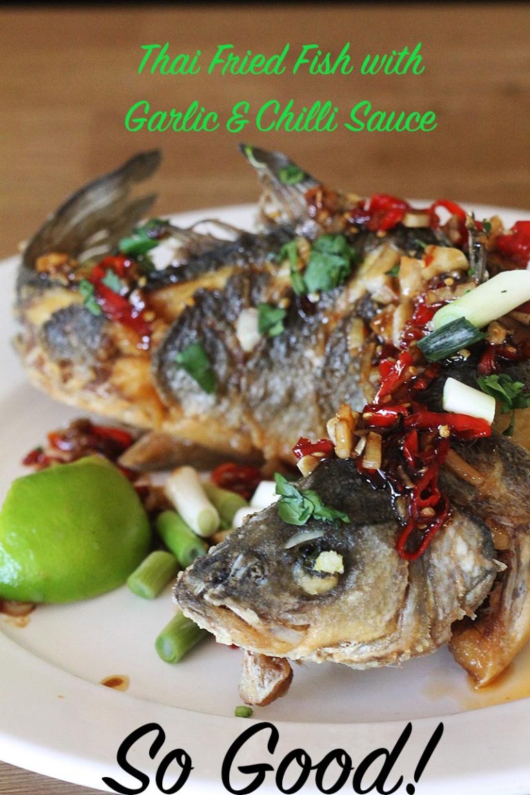 Thai Fried Fish with Garlic and Chilli Sauce | The Curry Guy