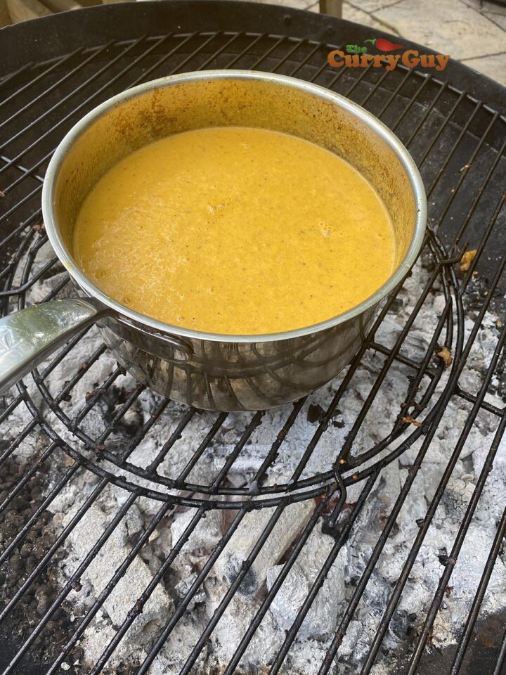 Base Gravy Cooked in the Embers | The Curry Guy