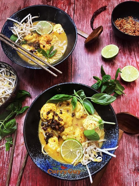 Seafood Laksa | Laksa Fish and Noodle Soup | The Curry Guy