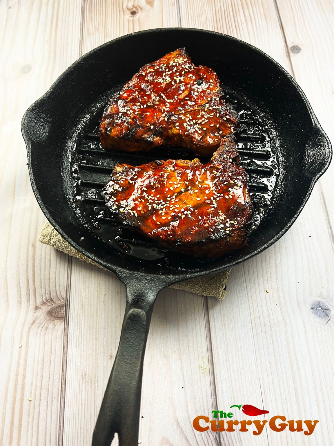 Korean Pork Chops | Asian Pork Chop Recipe The Curry Guy