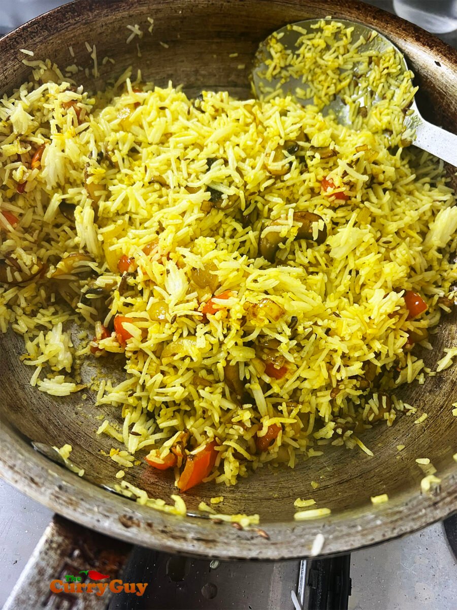 Mushroom Fried Rice - Indian Rice Recipes by The Curry Guy