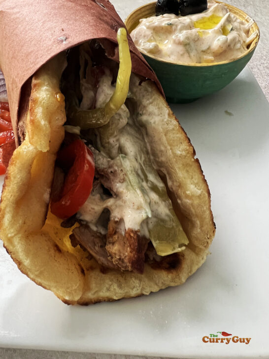 Greek Pork Gyros | Homemade Pork Gyros | The Curry Guy