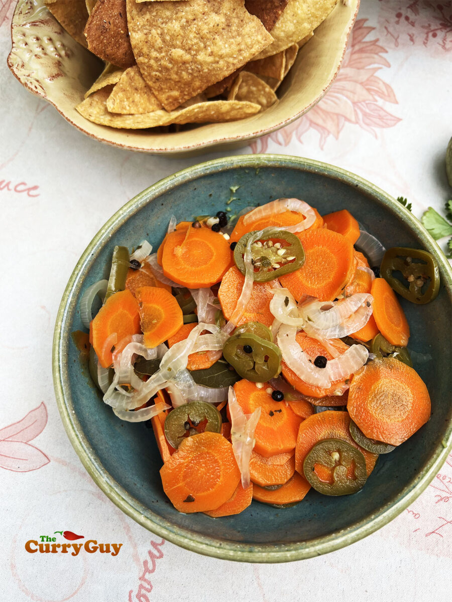 Mexican Pickled Carrots | Homemade Carrot and Chili Pickle | The Curry Guy