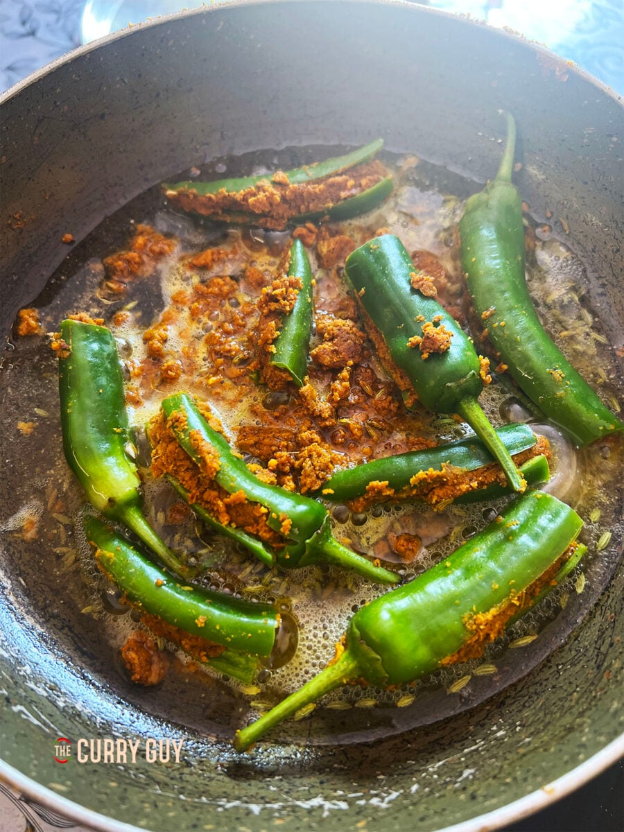 Spicy Stuffed Green Chillies | Bharwan Hari Mirch | The Curry Guy