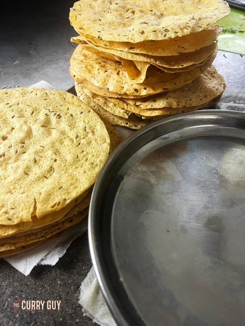 Poppadoms | Home Fried Crispy Papads | The Curry Guy