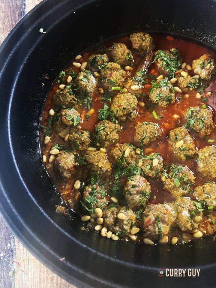 Moroccan Meatballs with Saffron Butter Sauce | The Curry Guy