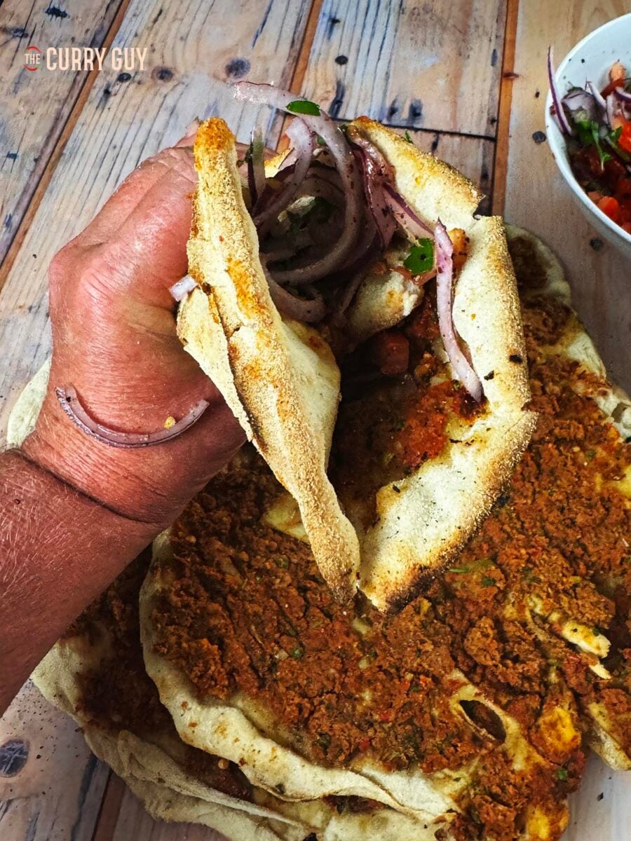 Delicious Lahmacun Recipe: A Twist on Turkish Pizza | The Curry Guy