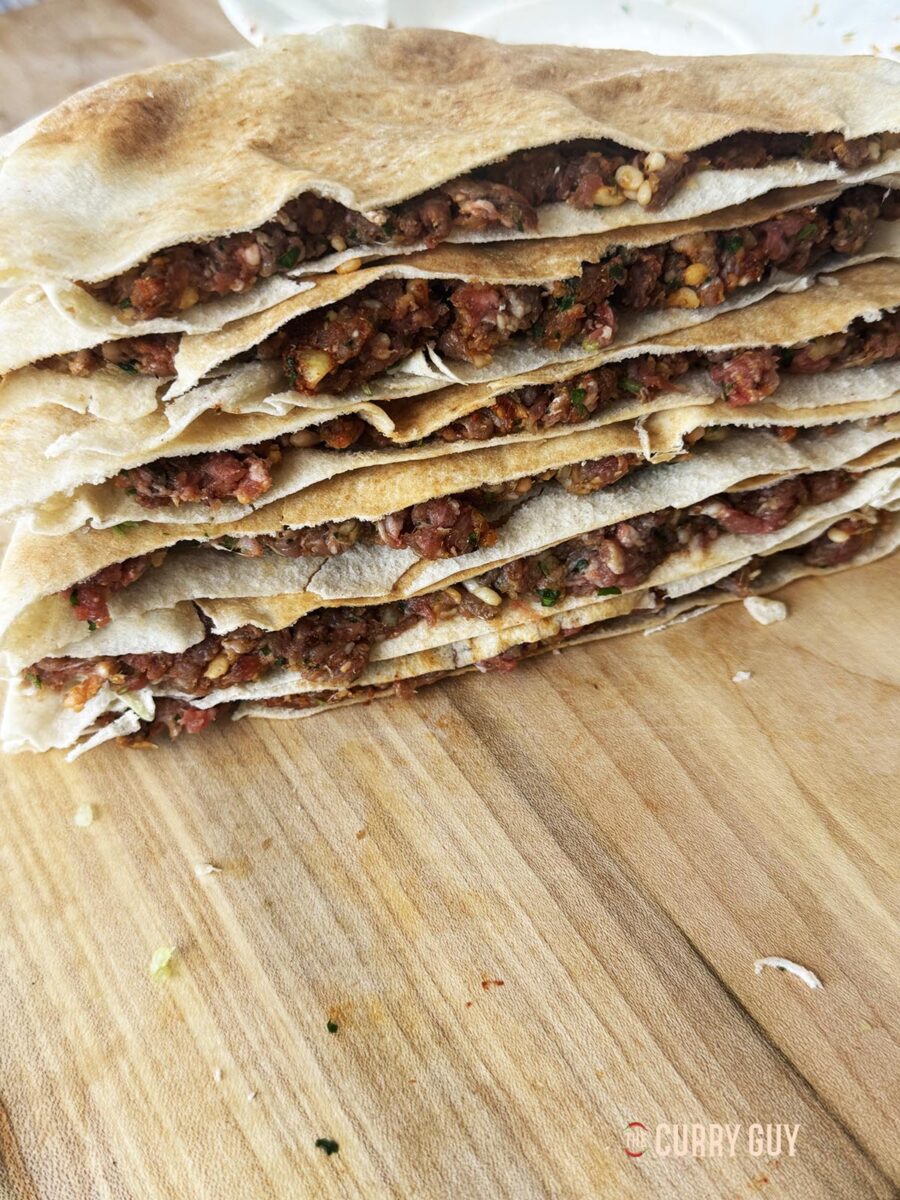 Meat Stuffed Pitas | Lebanese Areyes | The Curry Guy