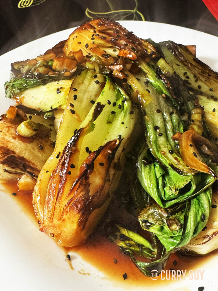 Garlic and Ginger Seared Bok Choy | The Curry Guy